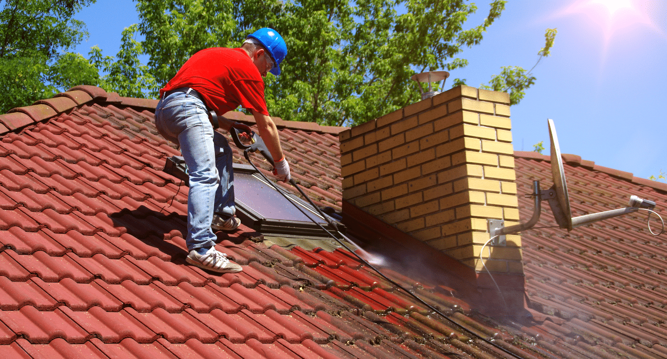 Roof jet wash store